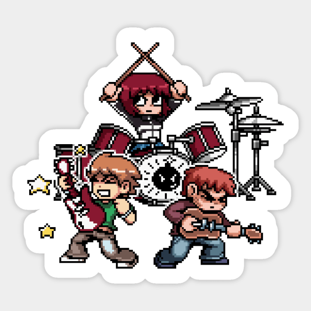 Sex Bob Ombs Sprite Scott Pilgrim Sticker Teepublic